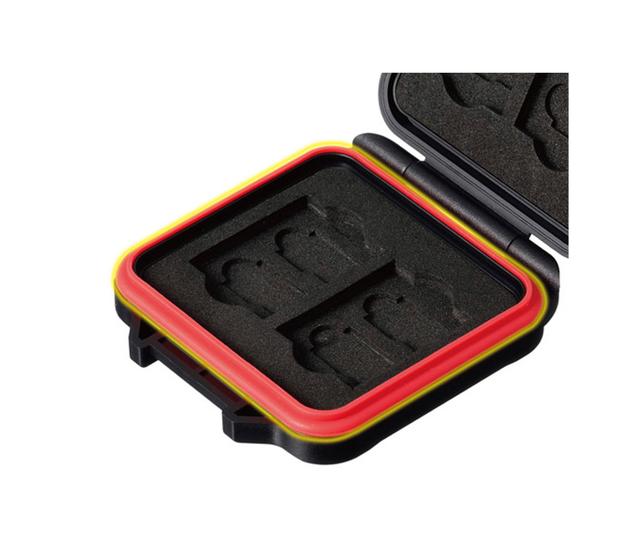 Cathay Photo | Hakuba SD Card Hard Case - Black/Red (for 4pcs)