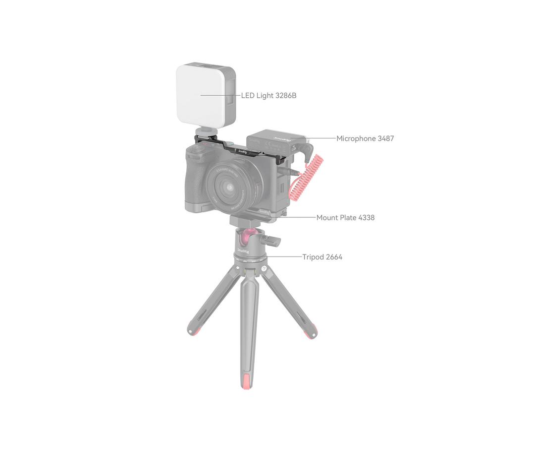 Cathay Photo | SmallRig 4339 Dual Cold Shoe Mount Plate for Sony A6700