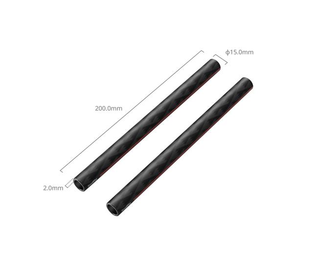 Cathay Photo | SmallRig 5211 15mm Carbon Fiber Rods - 8 Inches (Set…