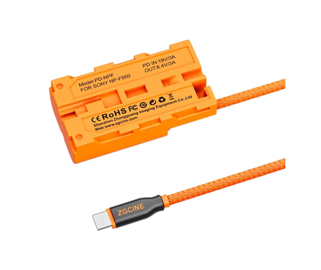 Cathay Photo | ZGCINE USB-C PD to NPF Dummy Battery Cable (60cm)